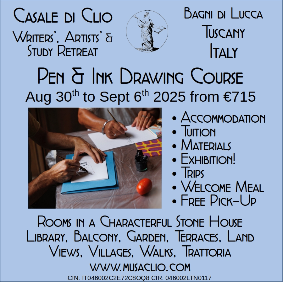 Pen & Ink Drawing plus Watercolour Course - Casale di Clio